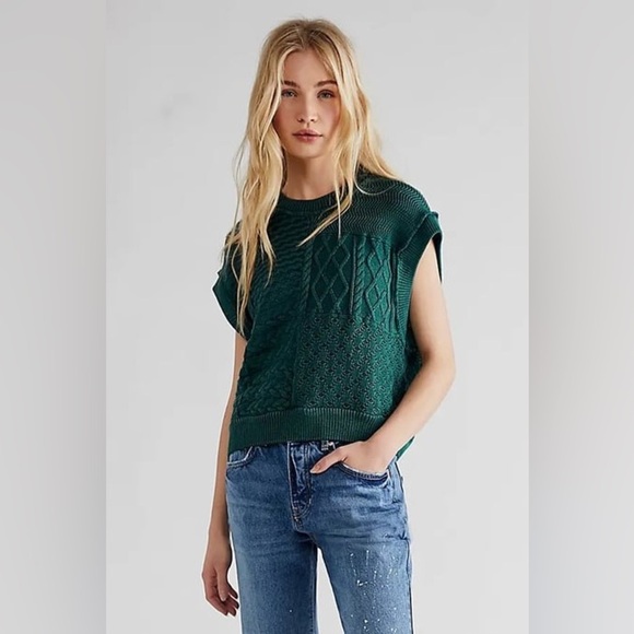 Free People | Sweaters | Free People Take The Plunge Vest | Poshmark
